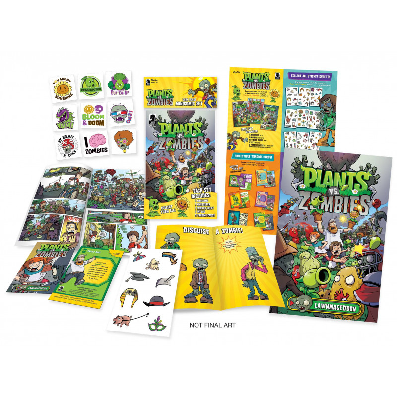 PLANTS VS ZOMBIES MINICOMIC PACK DISPLAY BOX